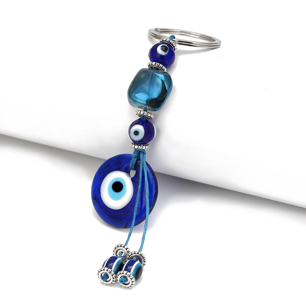 Blue color evil eye blue eyes keychain,KEYCHAIN&BROOCHES