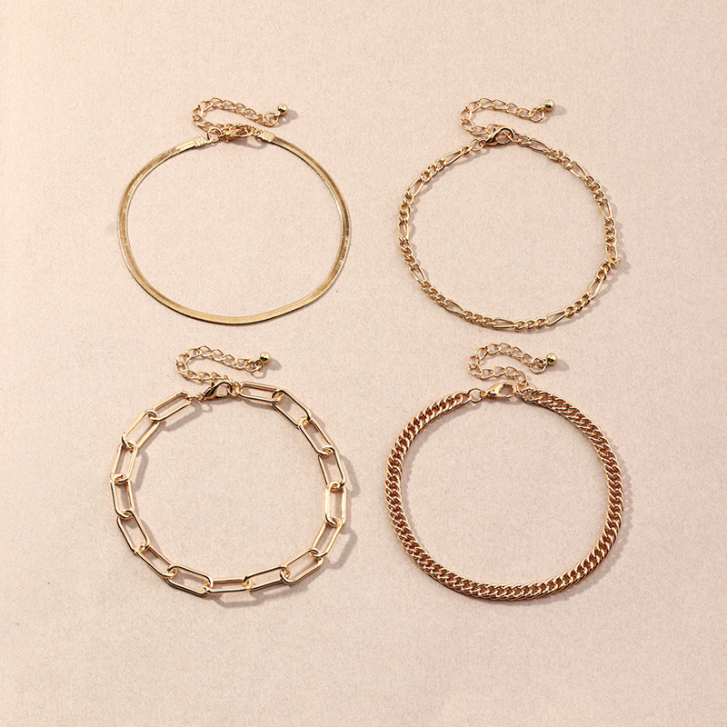 Wholesale creative simple snake anklets - Nihaojewelry