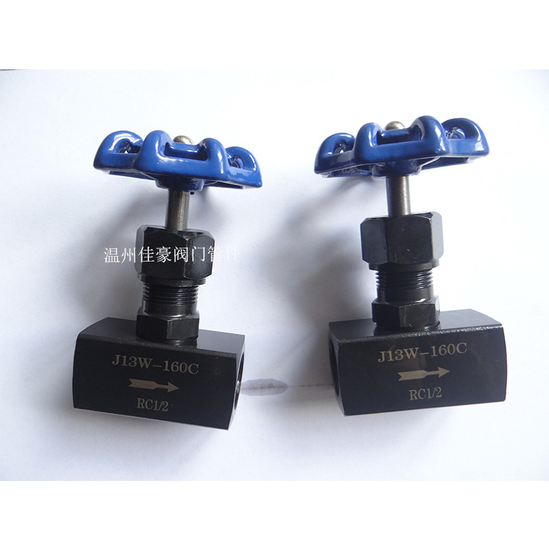 J13W-160C J13H-160C DN15 RC1/2 碳钢内螺纹压力仪表截止针型阀-阿里巴巴