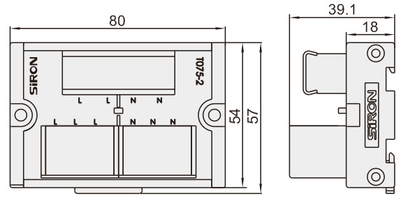 SIRON胜蓝工厂原装DC24V电源15A公共端端子台T078-阿里巴巴
