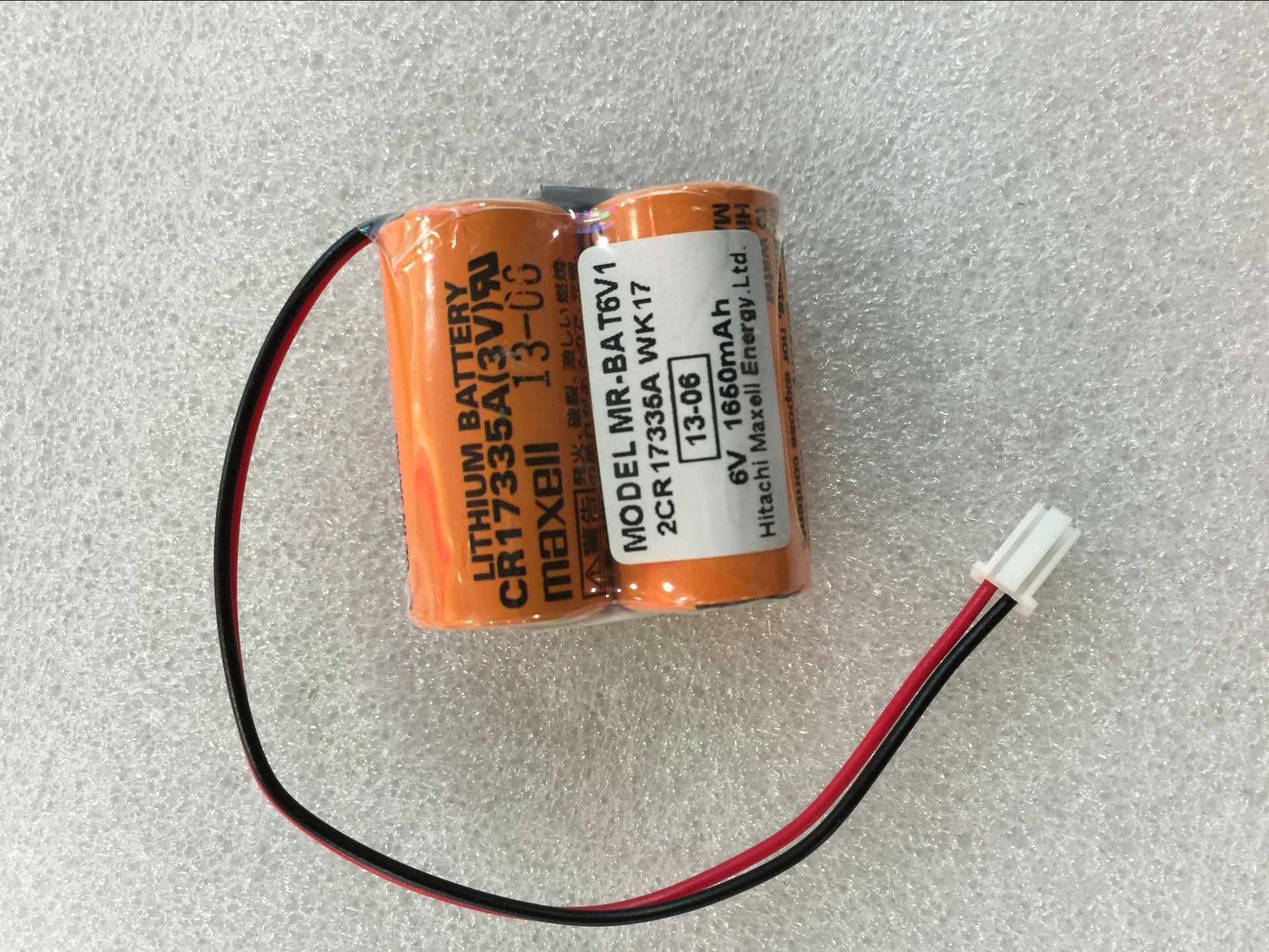 适用于三菱PLC电池 MR-BAT6V1,2CR17335A WK17 6V 锂电池-阿里巴巴