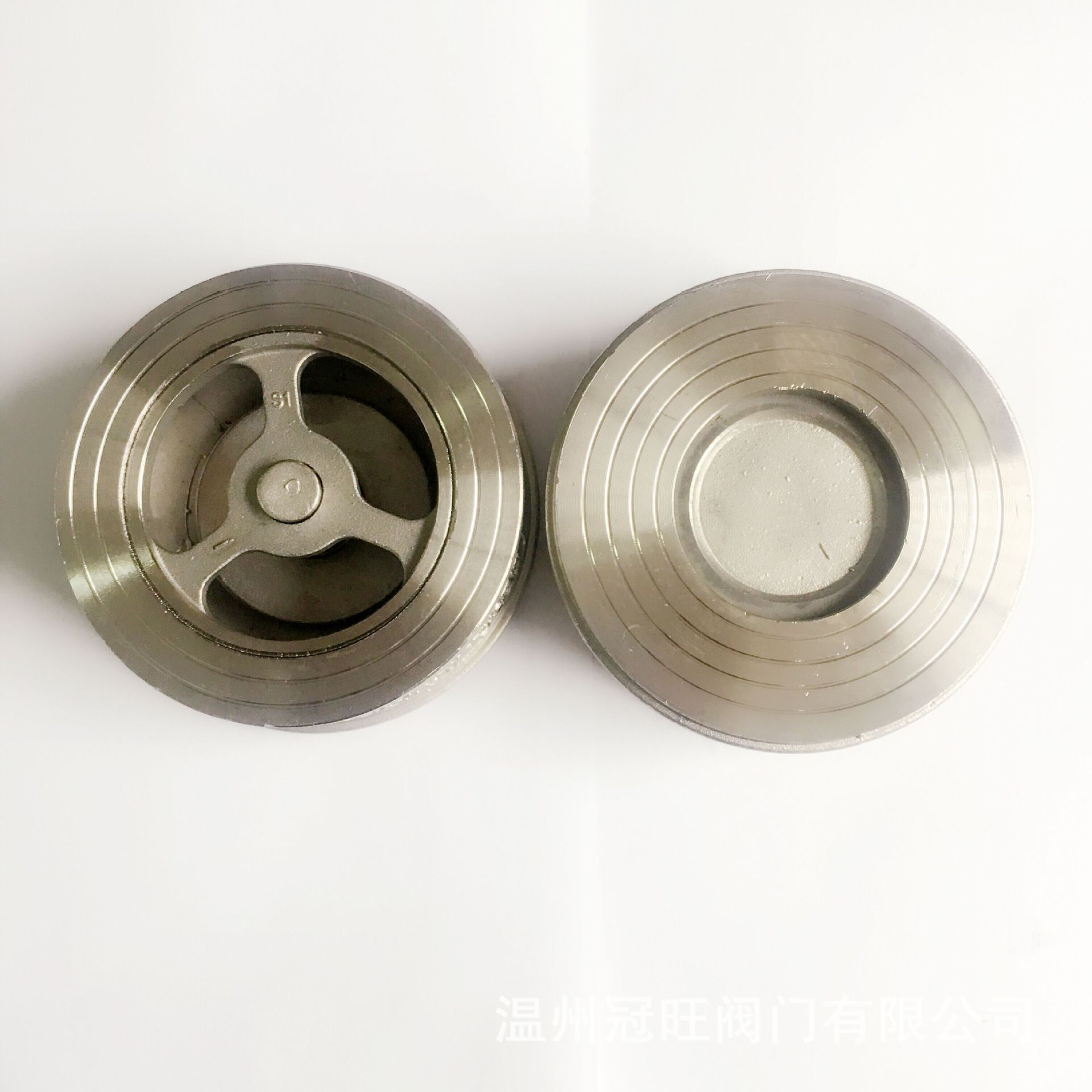 H71不锈钢对夹止回阀201 304 不锈钢单向阀门H71W-25P DN15 DN50-阿里巴巴