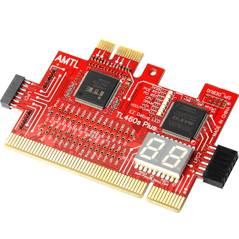 PCI-E诊断卡TL460多用途调试卡LPC-DEBUG台式电脑主板测试检测卡-阿里巴巴