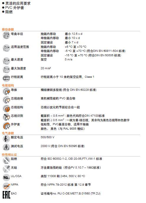 德国进口易格斯igus高柔性控制电缆 厂家直销CF880系列-阿里巴巴