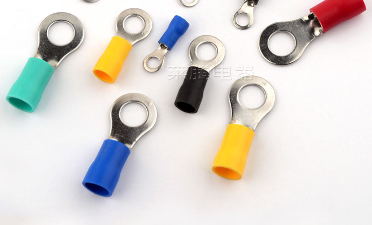 RV5.5-6圆形预绝缘端子O型冷压接线端头线耳铜鼻子-阿里巴巴