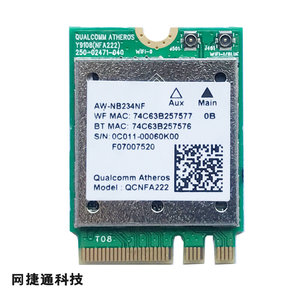全新高通Atheros QCNFA222 AW-NB234NF M.2 蓝牙4.0无线网卡-阿里巴巴