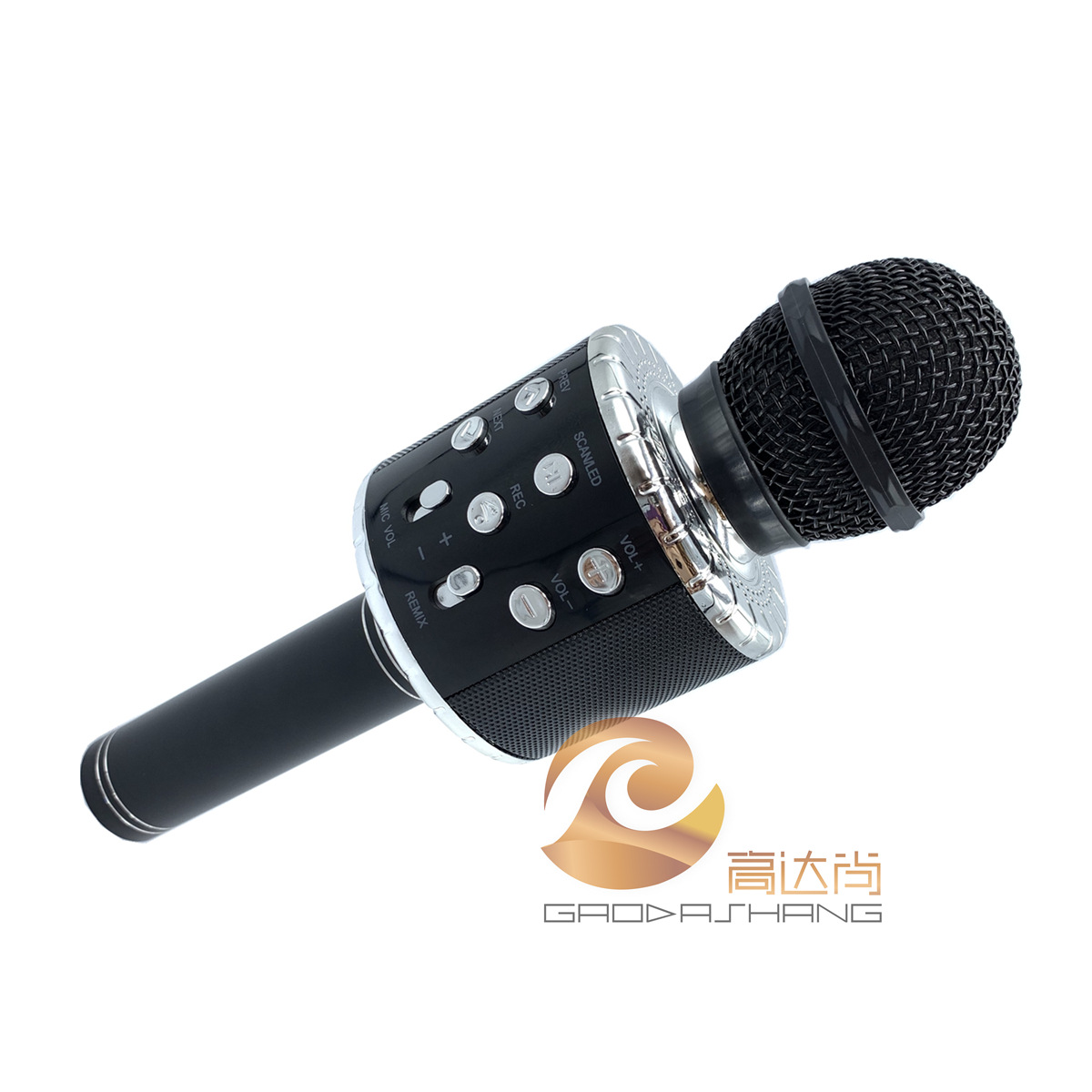 WS858L带灯话筒无线蓝牙音响一体 WS858蓝牙电容麦克风话筒K歌宝-阿里巴巴