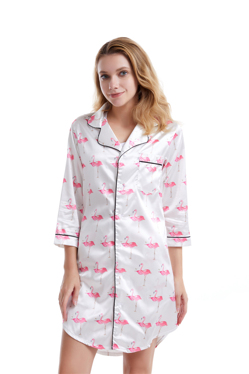 跨境电商女士家居服套装欧美大码长裙睡衣出口3D印花来图定制采购价格、怎么样、行情市场-CCEE选品中心