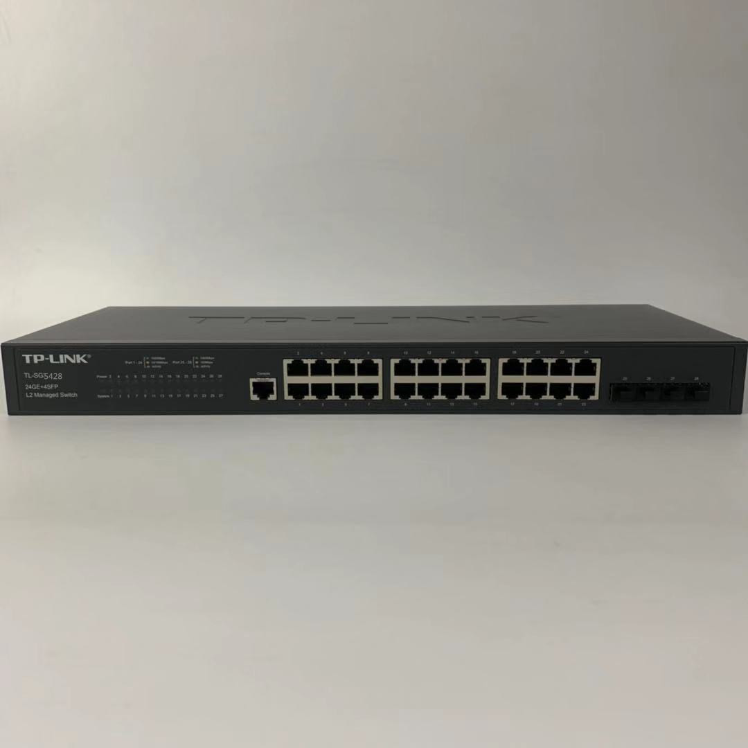 TP-Link TL-SG5428网管型24口千兆三层交换机 4个SFP光纤扩展VLAN-阿里巴巴