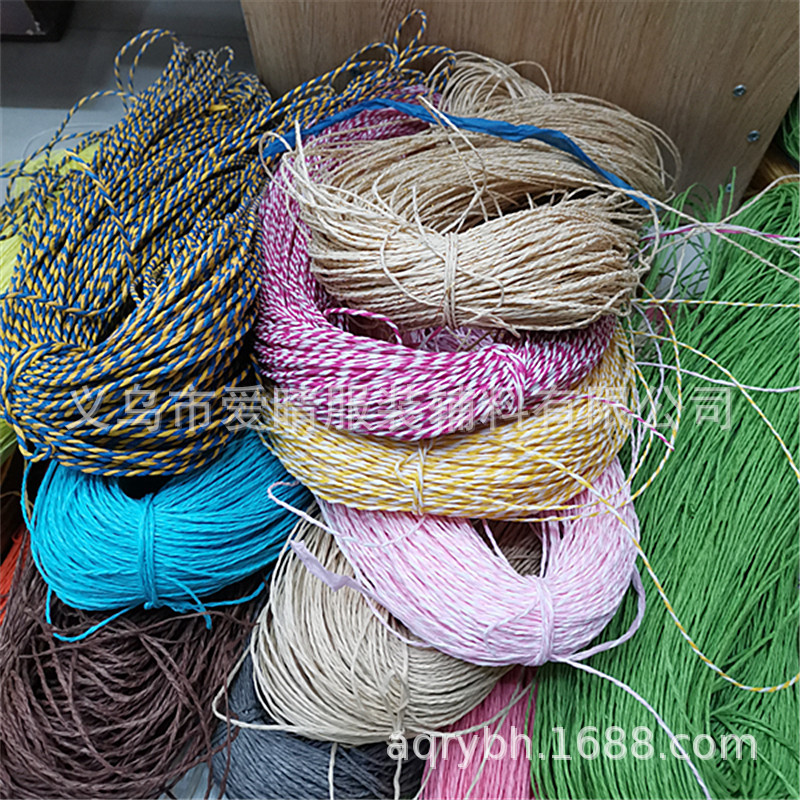 1.5mm彩色纸绳 2MM24色双股手工用包装材料蛋糕鲜花手提袋纸绳-阿里巴巴