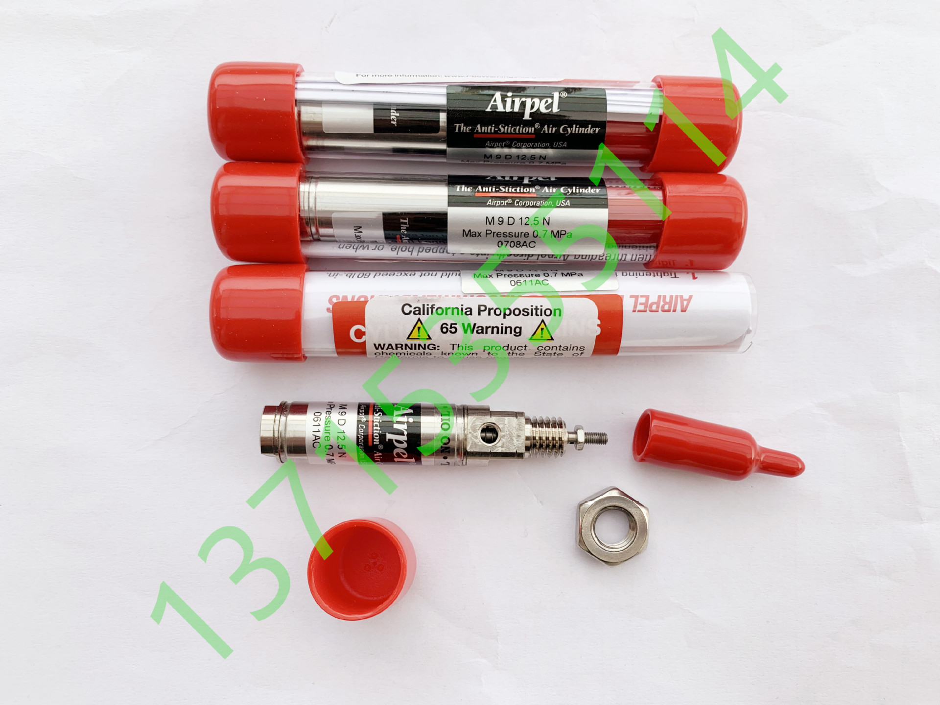 美国Airpel airpot无阻力气缸 M9D12.5N M9D12-5N M9D125N 玻璃缸-阿里巴巴