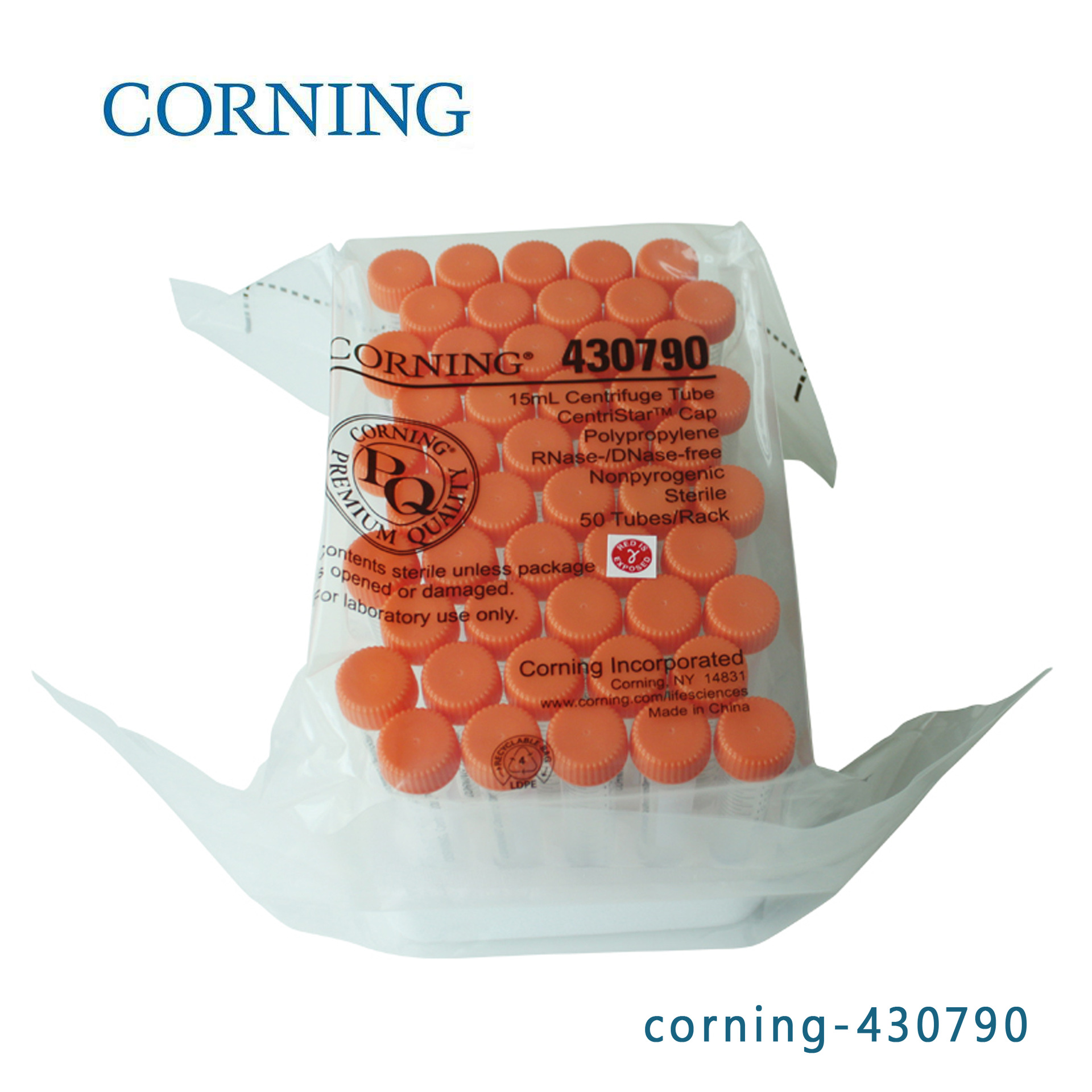 康宁Corning 430790 15ml带架子尖底离心管 50支/包-阿里巴巴