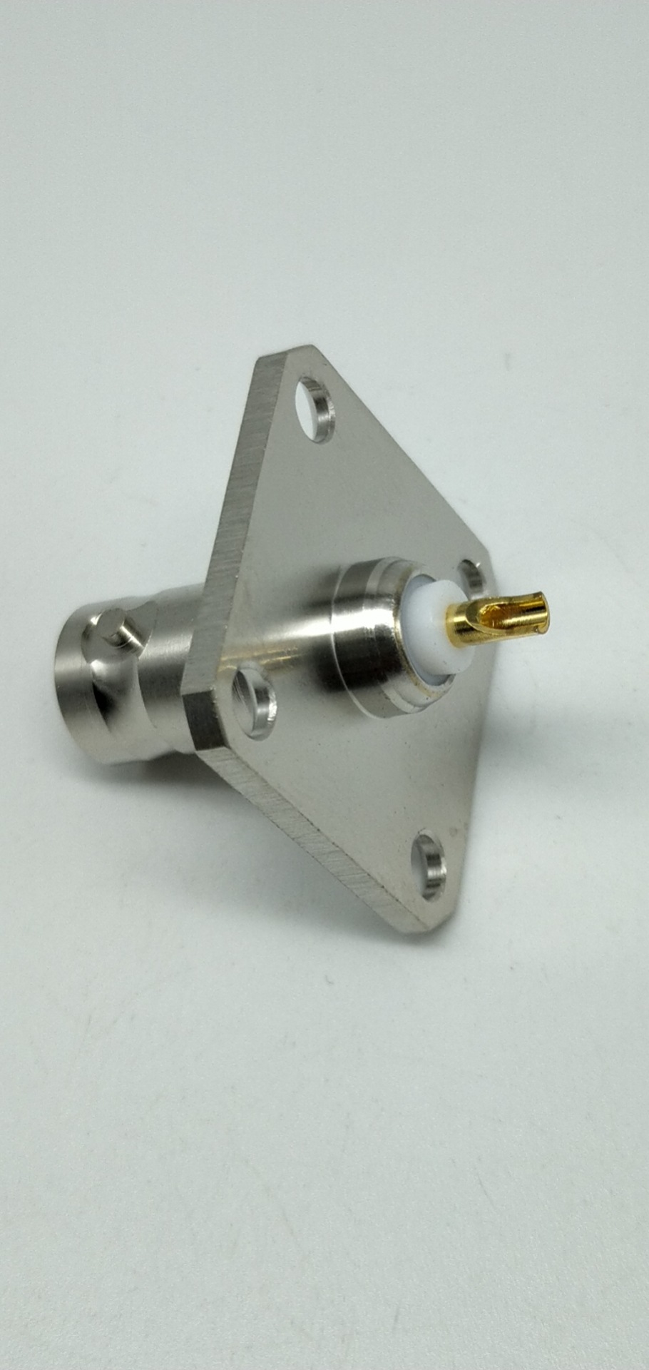 射频同轴连接器RF BNC-50KF微带焊法 50欧姆25法兰盘 18.2安装孔-阿里巴巴