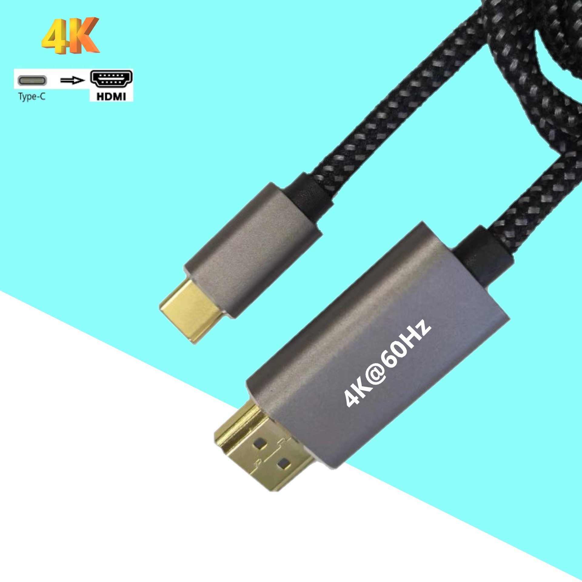 type-c转hdmi母头转接线 手机转电视投屏线 4k60hz-阿里巴巴