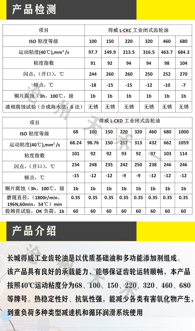 长城得威工业齿轮油220号ckc320号中负荷工业齿轮油减速机双曲线-阿里巴巴