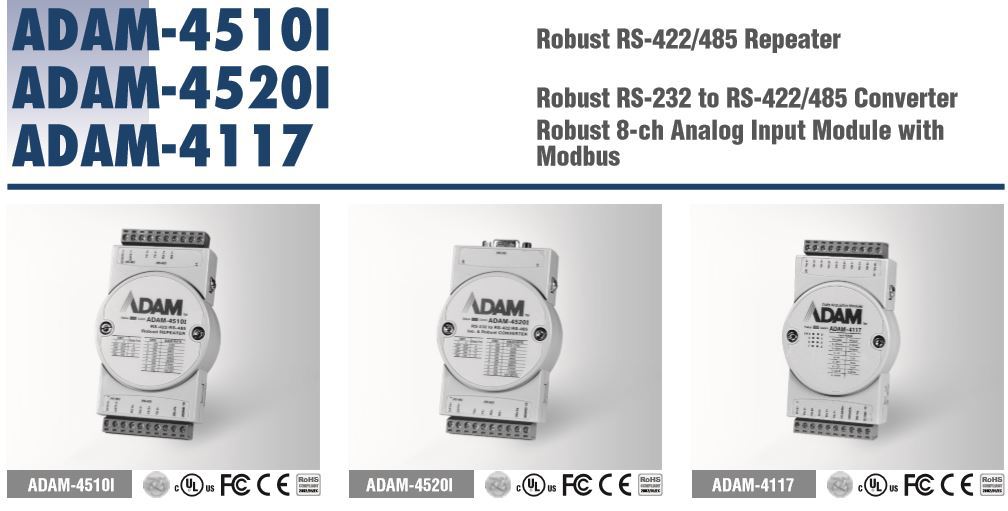 研华ADAM-4117，8路模拟量输入模块，RS-485远程IO模块，ADAM模块-阿里巴巴