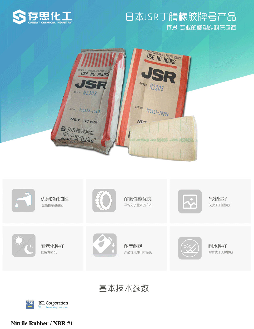 日本JSR丁腈橡胶NBR, ENEOS株式会社丁腈胶 N220S 230S 240S 250S-阿里巴巴