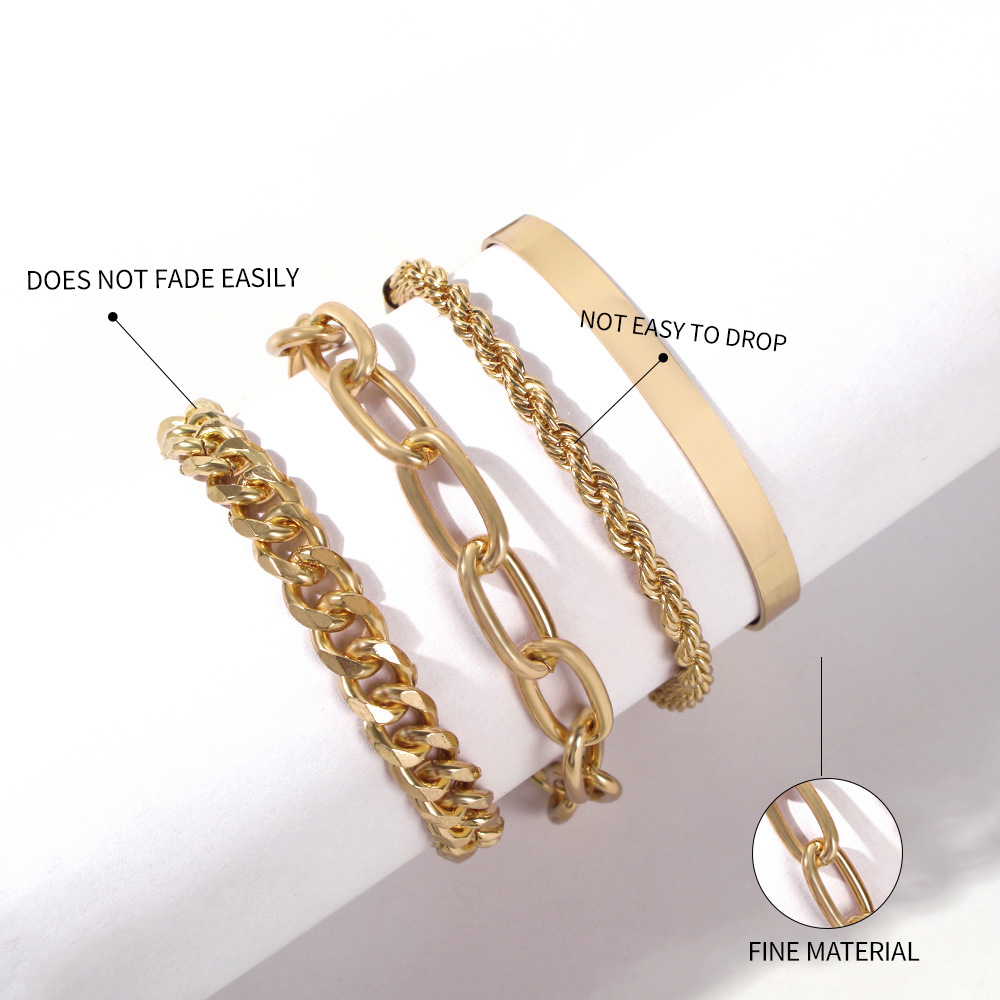Wholesale fashion new women's bracelet alloy thick bracelet fashion ...