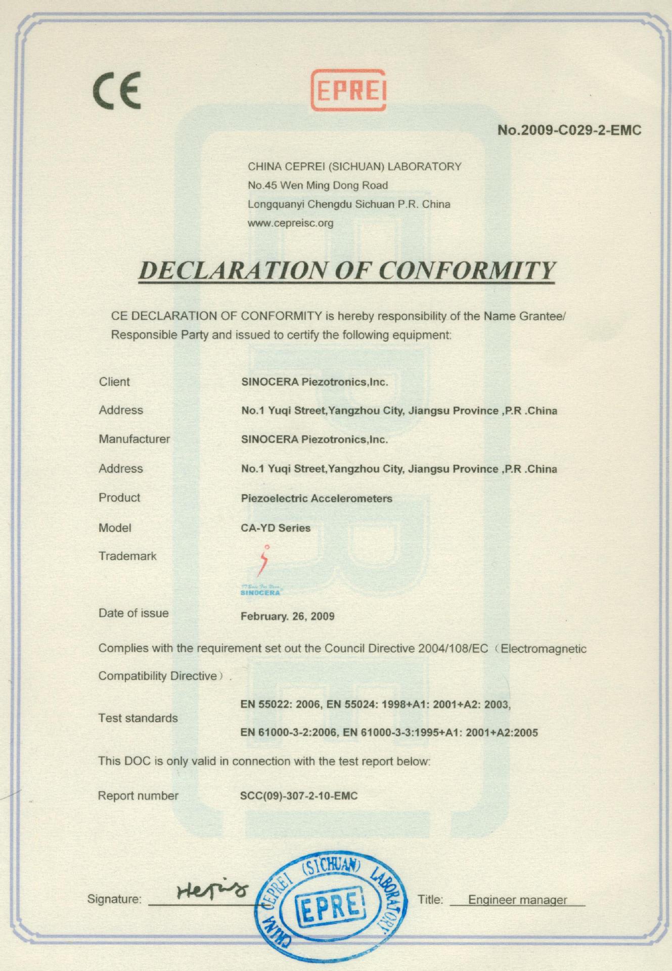 CA-YD-181压电式加速度传感器 通用IEPE型加速度计量传感器批发-阿里巴巴