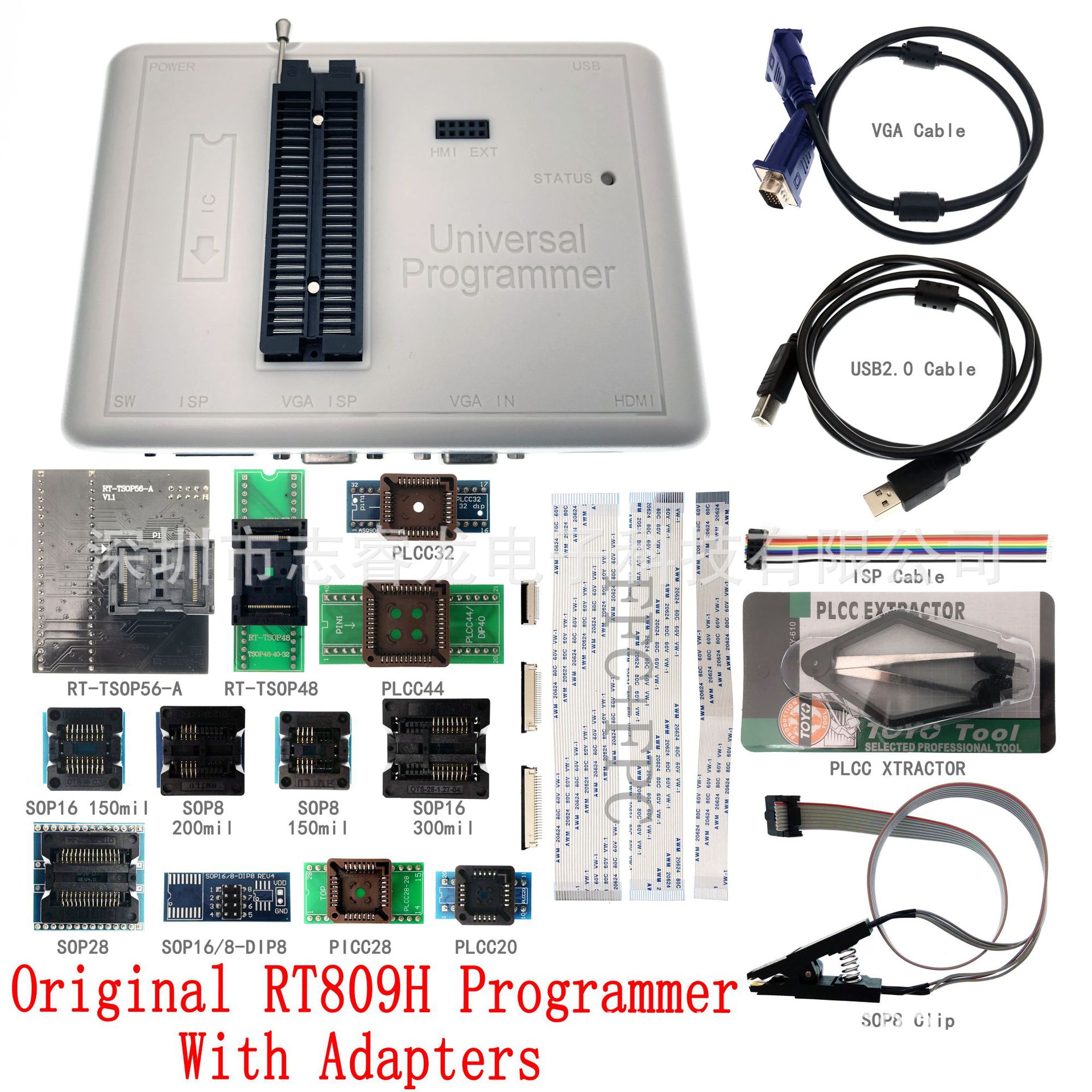 Original RT809H Programmer With Adapters烧录器 iFix 编程器-阿里巴巴