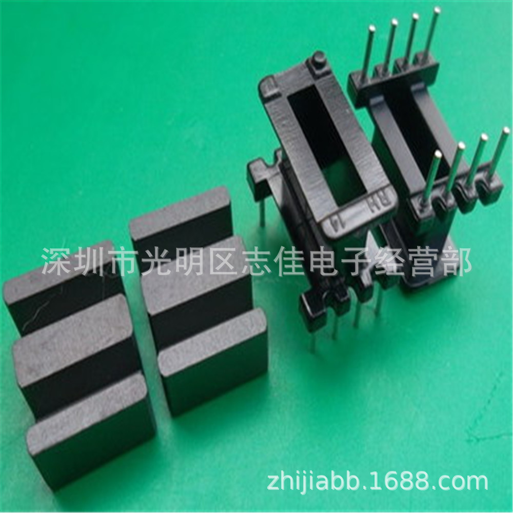 EE10-10电源磁芯骨架变压器磁芯骨架加宽立式4+4针1010W干式-阿里巴巴