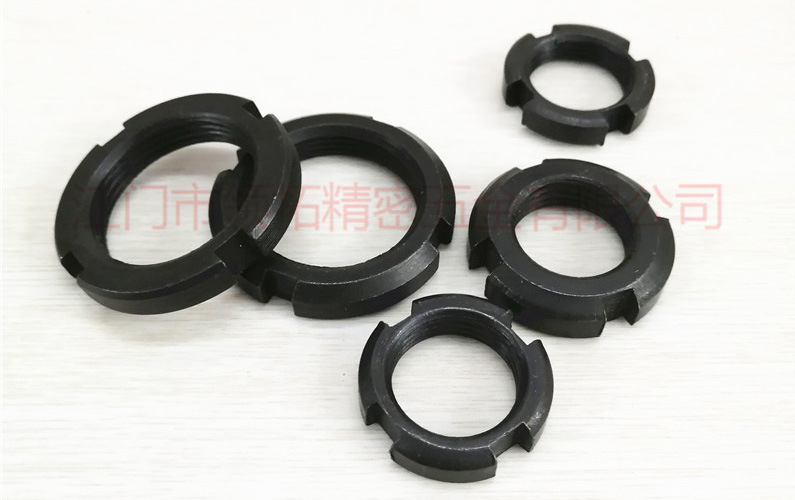 GB812国标圆螺母开槽锁紧螺母止退螺母四槽螺母并帽M10---M300-阿里巴巴