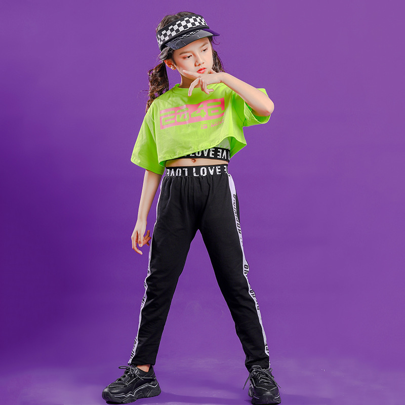 hiphop dance costumes for girls shows take children model show clothing ...