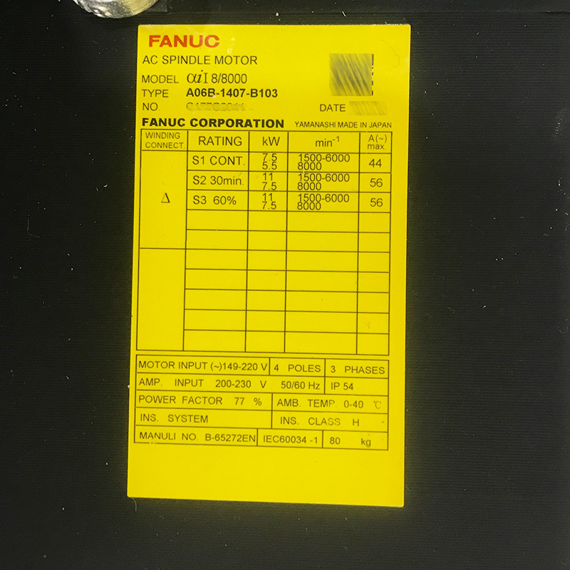 A06B-1407-B103 FANUC发那科伺服电机原装现货-阿里巴巴