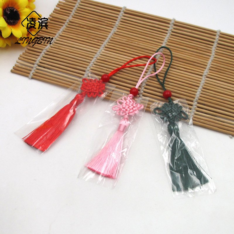 Line 7 6 Sets Of Fang Sheng Knot Wear Beads Tie Spike Small Bookmark U ...