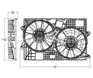 适用-Jeep Cherokee 2018 风扇-52014621AG-阿里巴巴