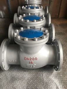 H44H-16C铸钢法兰旋启式止回阀 DN40 50 65 80 100 125 150 200-阿里巴巴