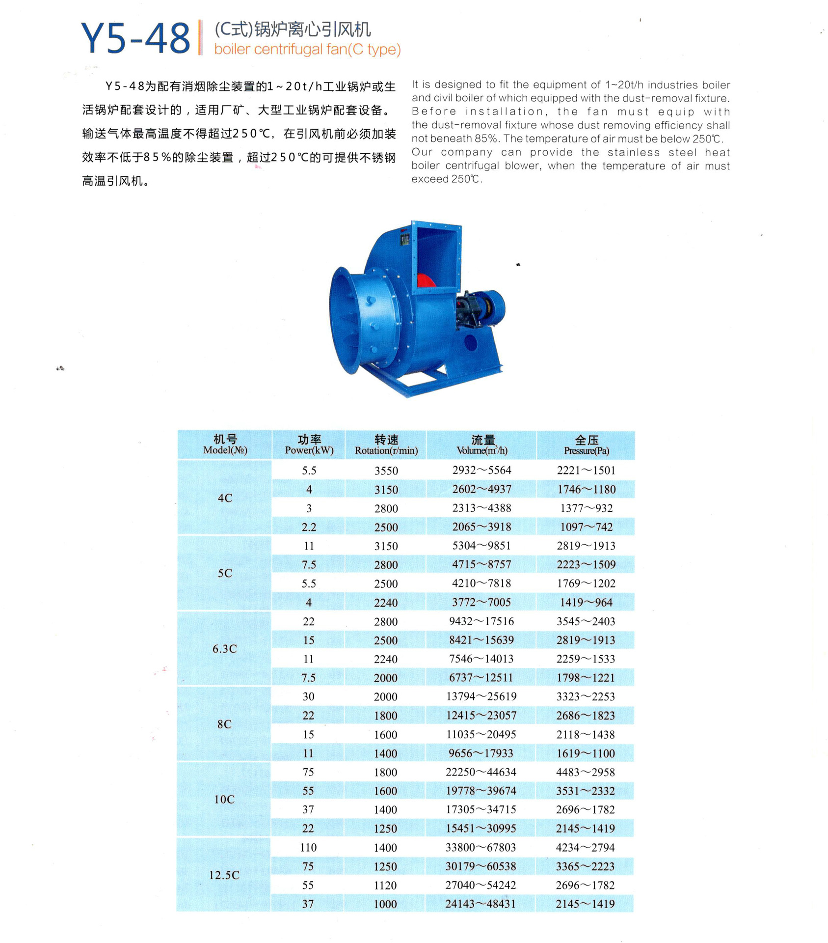 Y5-48型锅炉离心引风机 锅炉离心引风机 不锈钢锅炉引风机-阿里巴巴