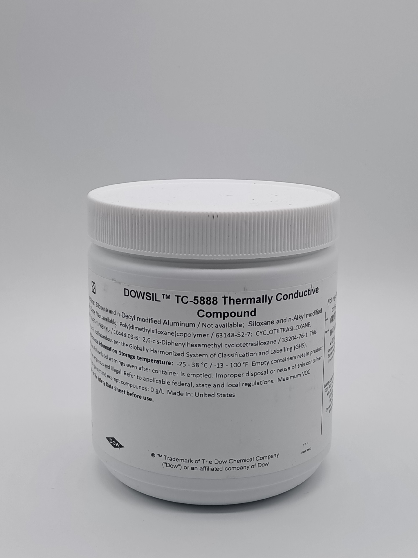 陶熙道康宁TC-5888 导热硅脂灰色导热膏CPU导热率5.2 1KG-阿里巴巴