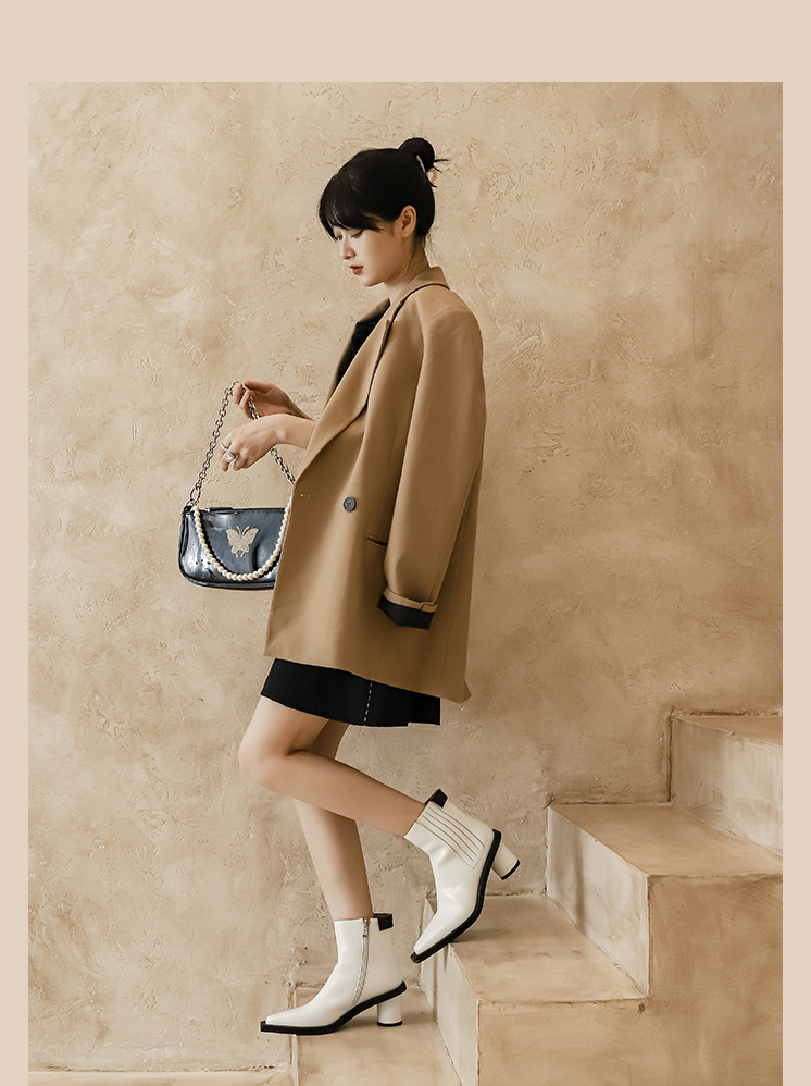Chiko Manal Square Toe Block Heels Boots