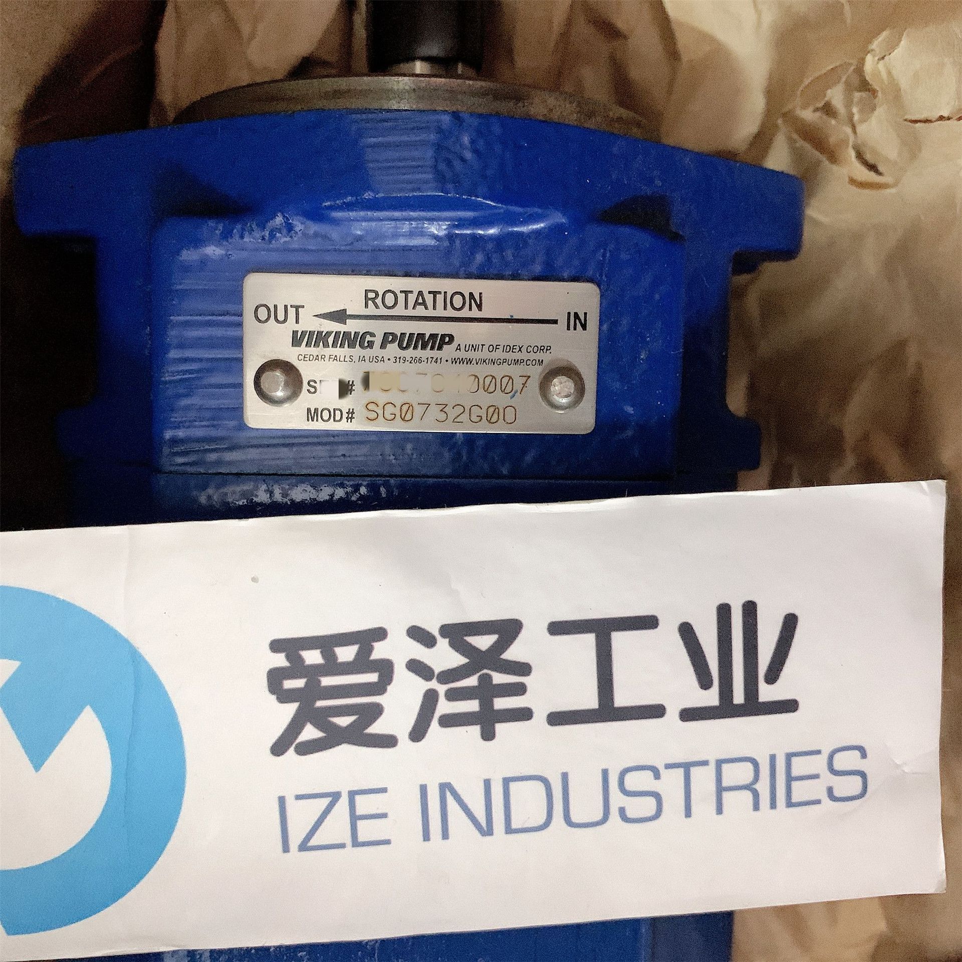 VIKING齿轮泵SG-0732-G00 V856107现货供应爱泽工业-阿里巴巴