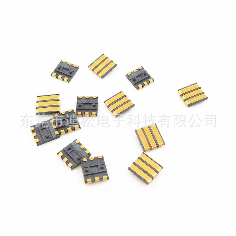 镀金3P电池连接器间距2.0PH高度1.27H电池座母座BC-0-305触点-阿里巴巴