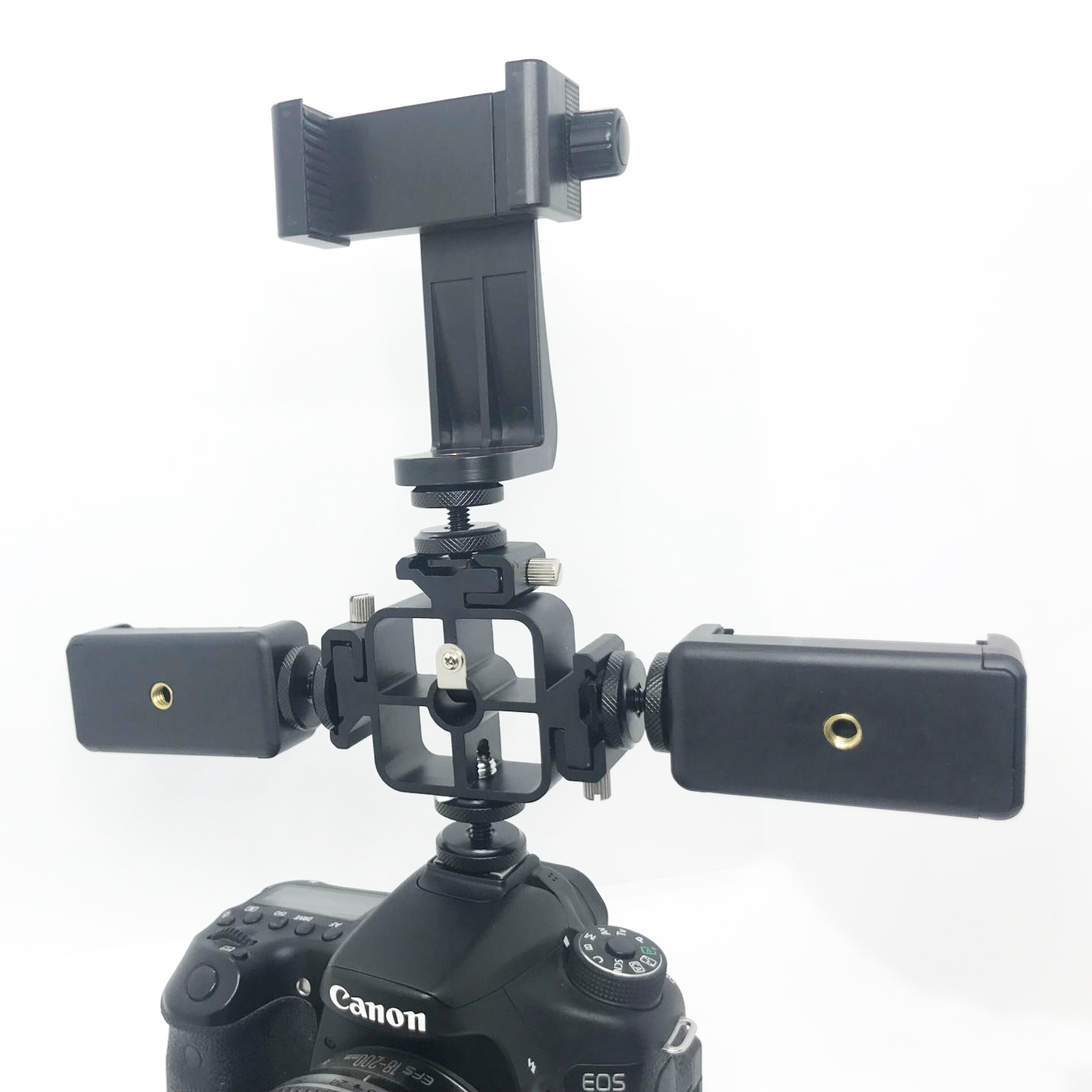 主播直播支架 三头热靴直播支架手机直播神器手机直播多机位-阿里巴巴