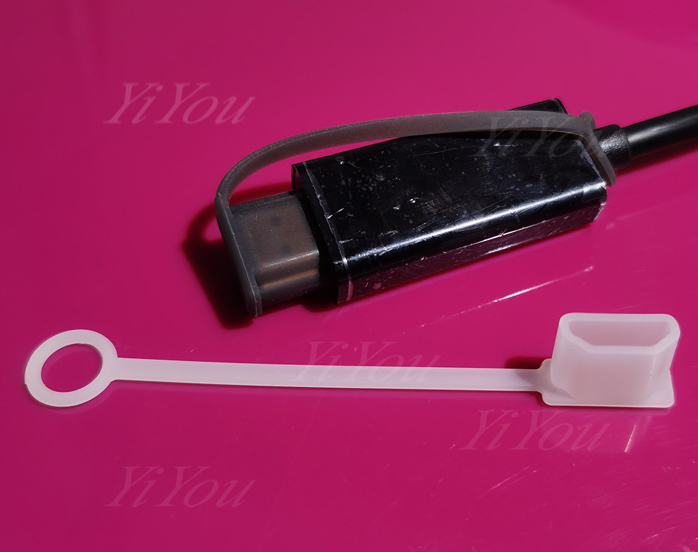 HDMI A公防尘盖插头保护套HDMI高清线接口防尘帽带绳子带线可栓绑-阿里巴巴