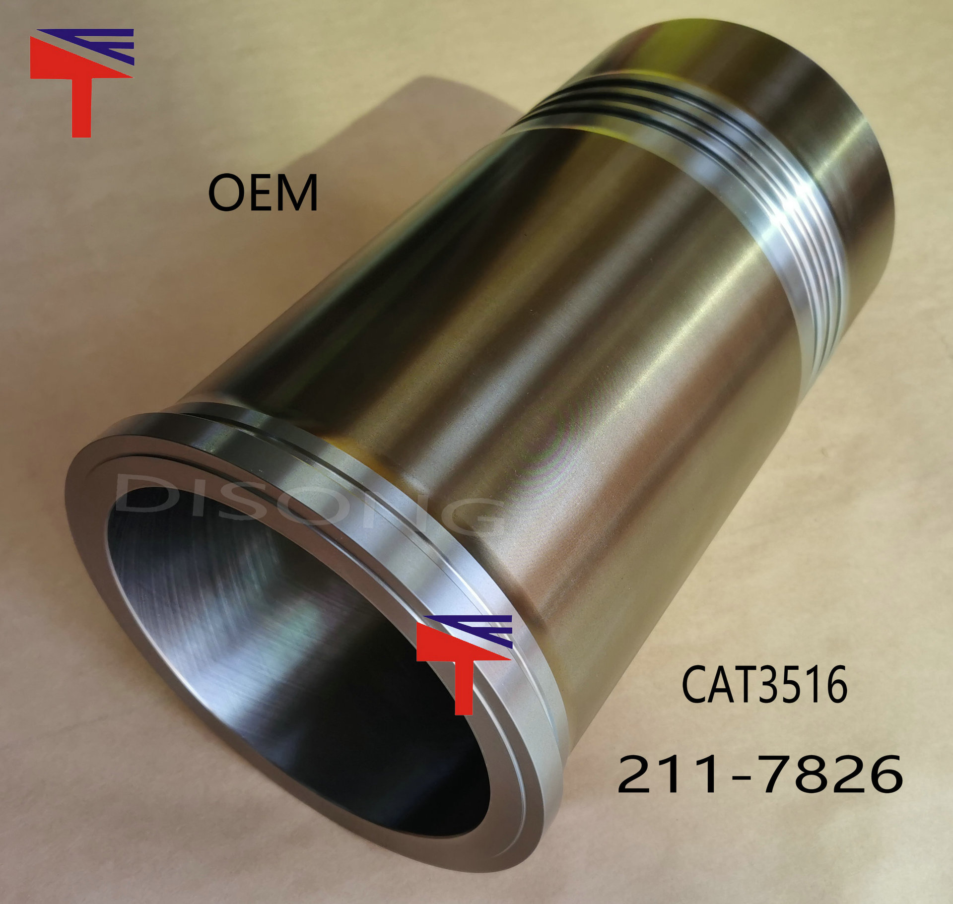 适用3508 3512 3516 3520发动机 发电机组缸套 211-7826 118-9494-阿里巴巴