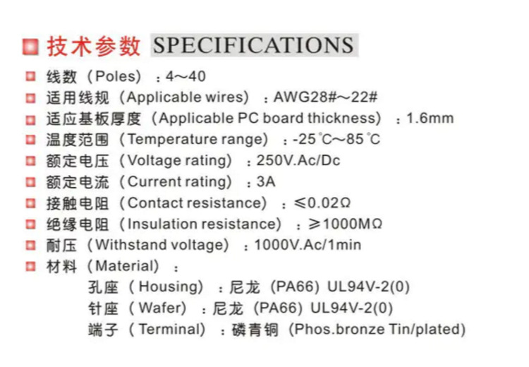 HX20028-R（带翅插座）-PHB-红星连接器 / 100 PHB-RT-阿里巴巴
