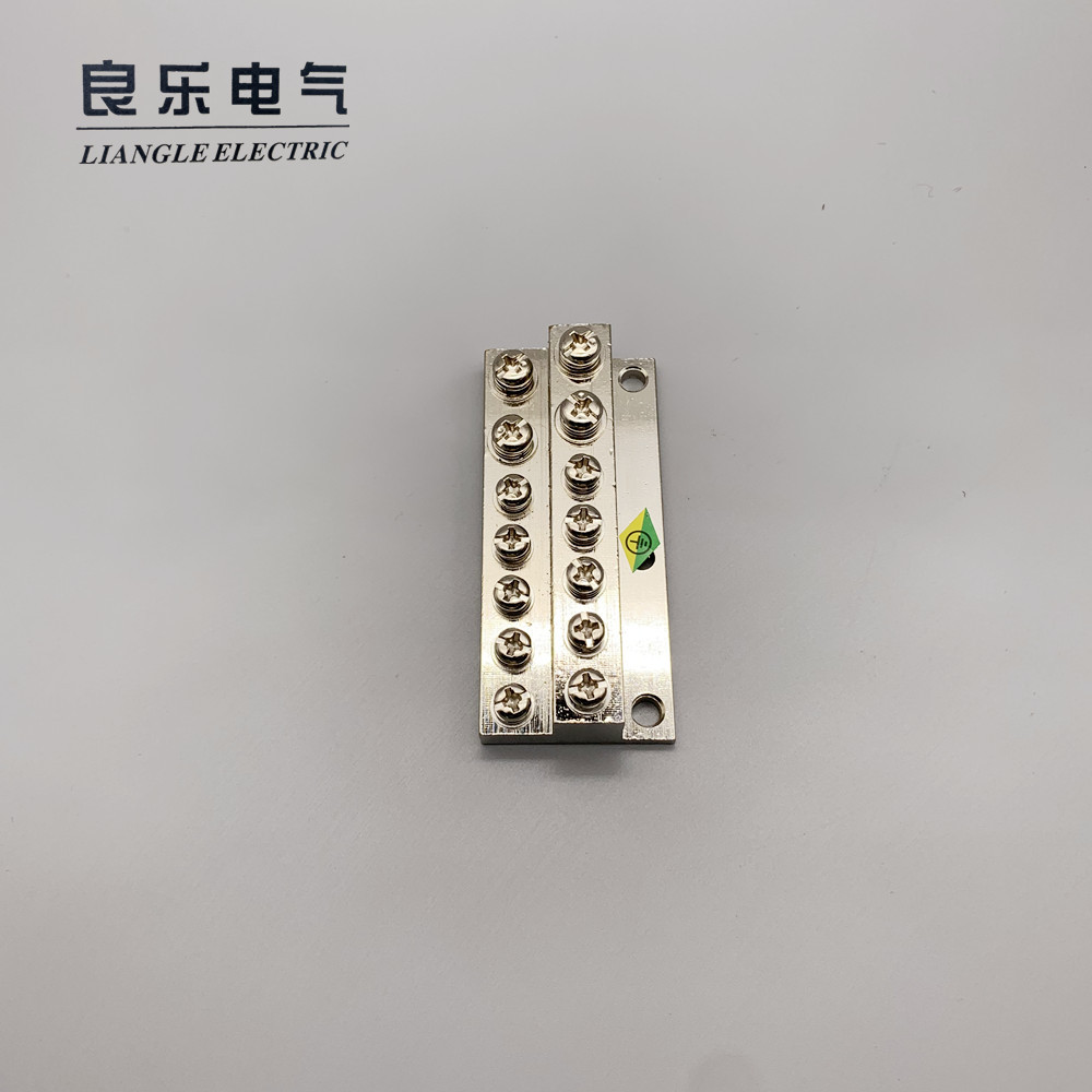 良乐电气JDG接地排B-3型双层4*M5 10*M4接地铜排 黄铜接线端子-阿里巴巴