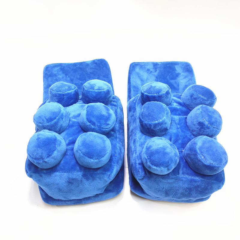 Brick Slippers秋冬季居家乐高保暖拖鞋lego积木方块搞怪鞋情侣鞋-阿里巴巴
