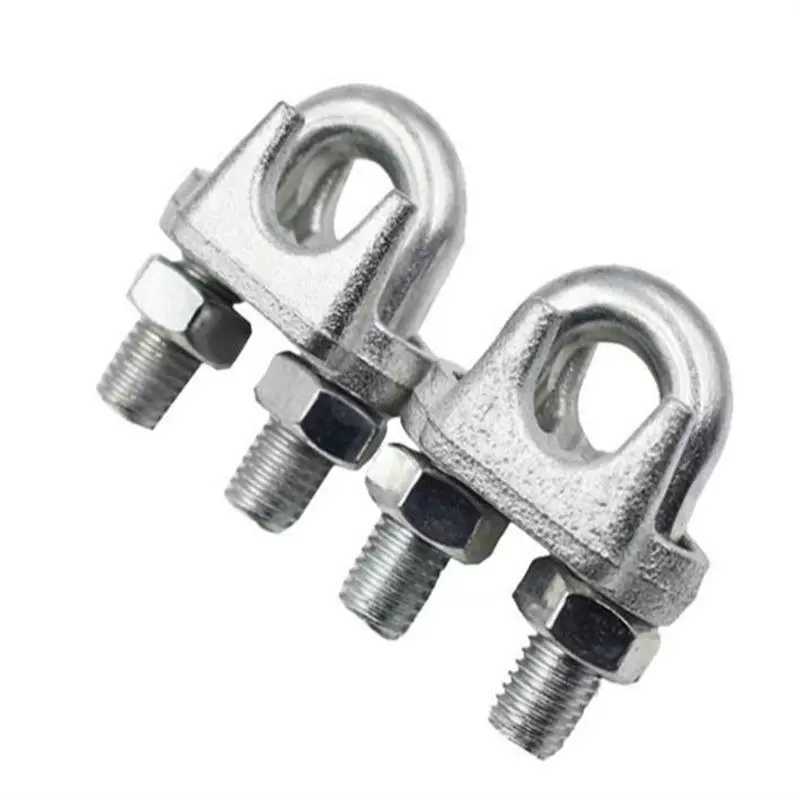 镀锌钢丝绳玛钢卡头国标重型钢丝绳卡U型卡扣猫爪M5--M32-阿里巴巴
