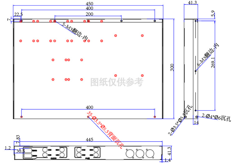 标准3u机箱尺寸,3u机箱面板安装孔尺寸,3u机箱尺寸图(第6页)_大山谷图库