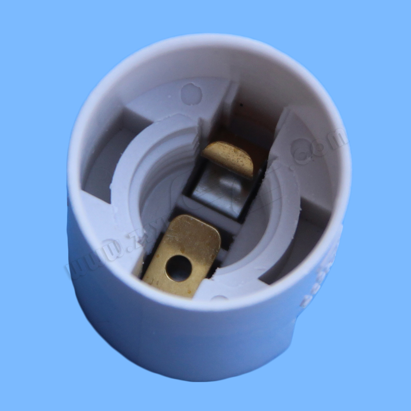 E14卡入式光身全牙半牙附外环塑料灯头灯座 VDE CE SAA-阿里巴巴