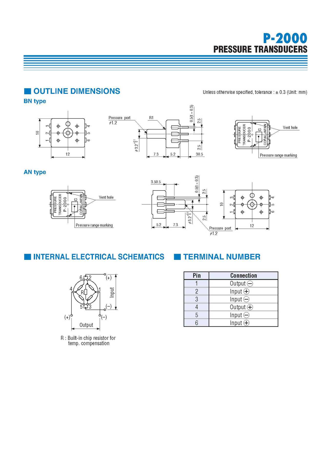 P-2000-501G-15-BN 日本科宝压力传感器7.11PSI 90mV 6-DIP无倒钩-阿里巴巴
