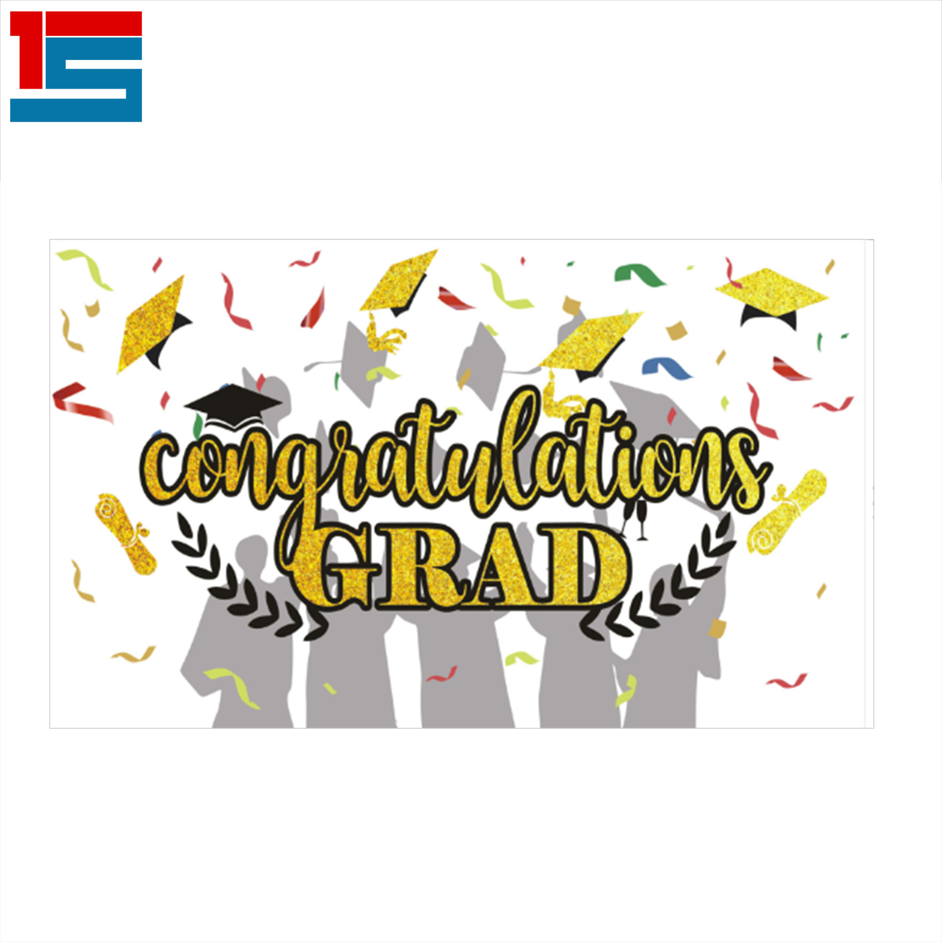 Congratulations Grad 恭喜你毕业了旗帜 亚马逊热卖 支持定制-阿里巴巴