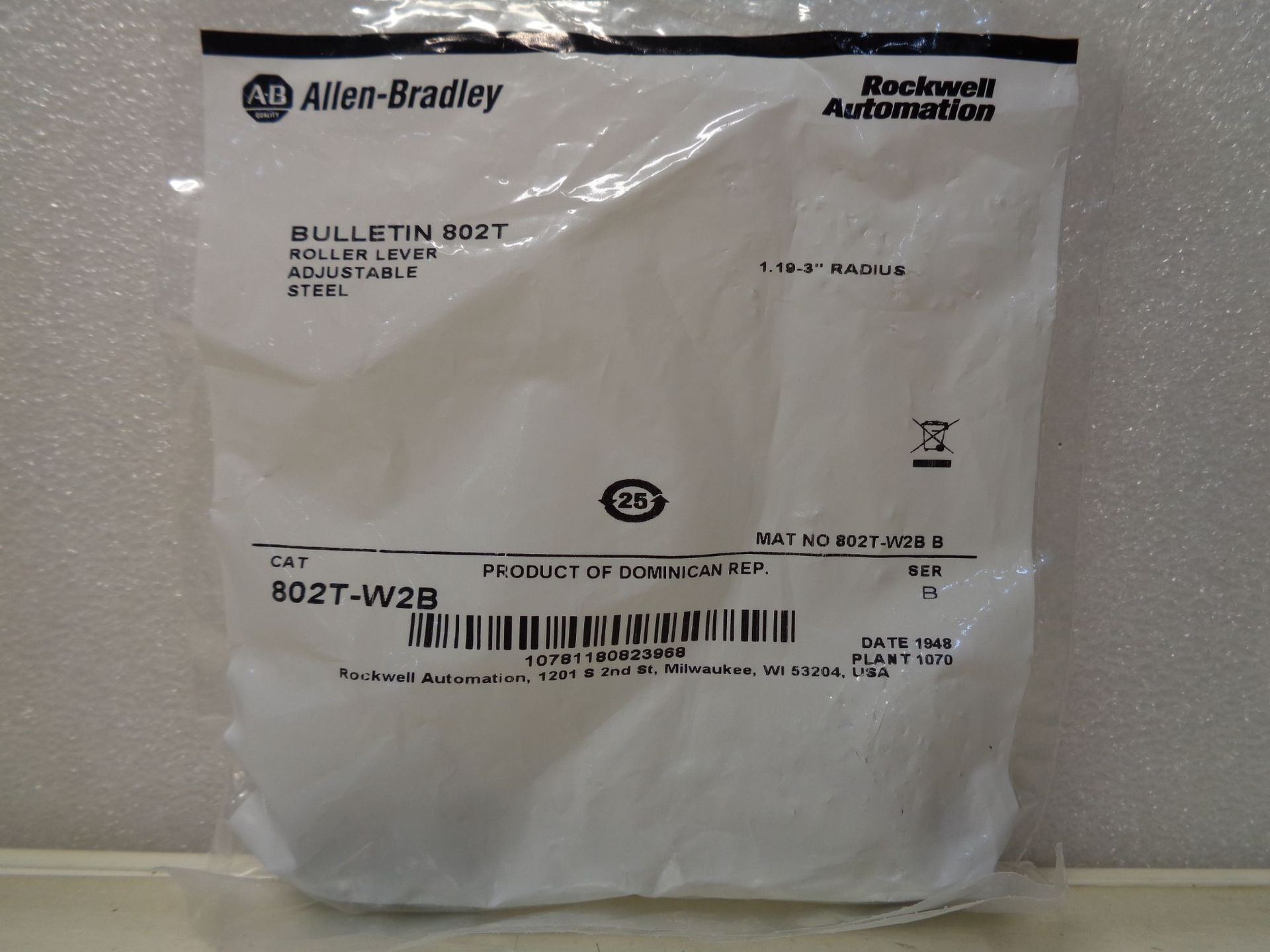 原装现货 802T-W2B 美国AB罗克韦尔 工厂密封型限位开关配件-阿里巴巴