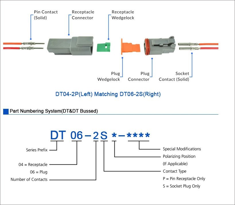 德驰插头DT04-2P DT06-2S 汽车接插件一体成型防水连接器-阿里巴巴