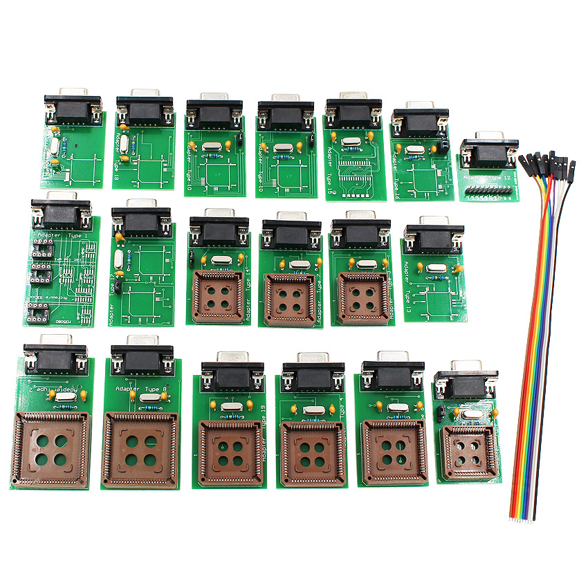 Full Adaptors for All UPA USB Programmer全套适配器绿色主板-阿里巴巴